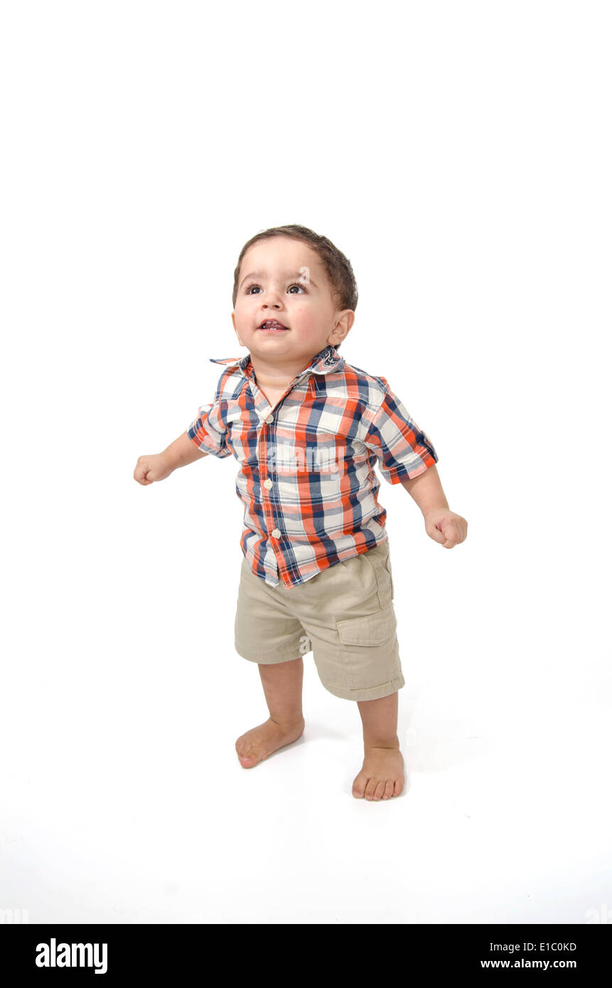 Arab Children play on white background Stock Photo - Alamy