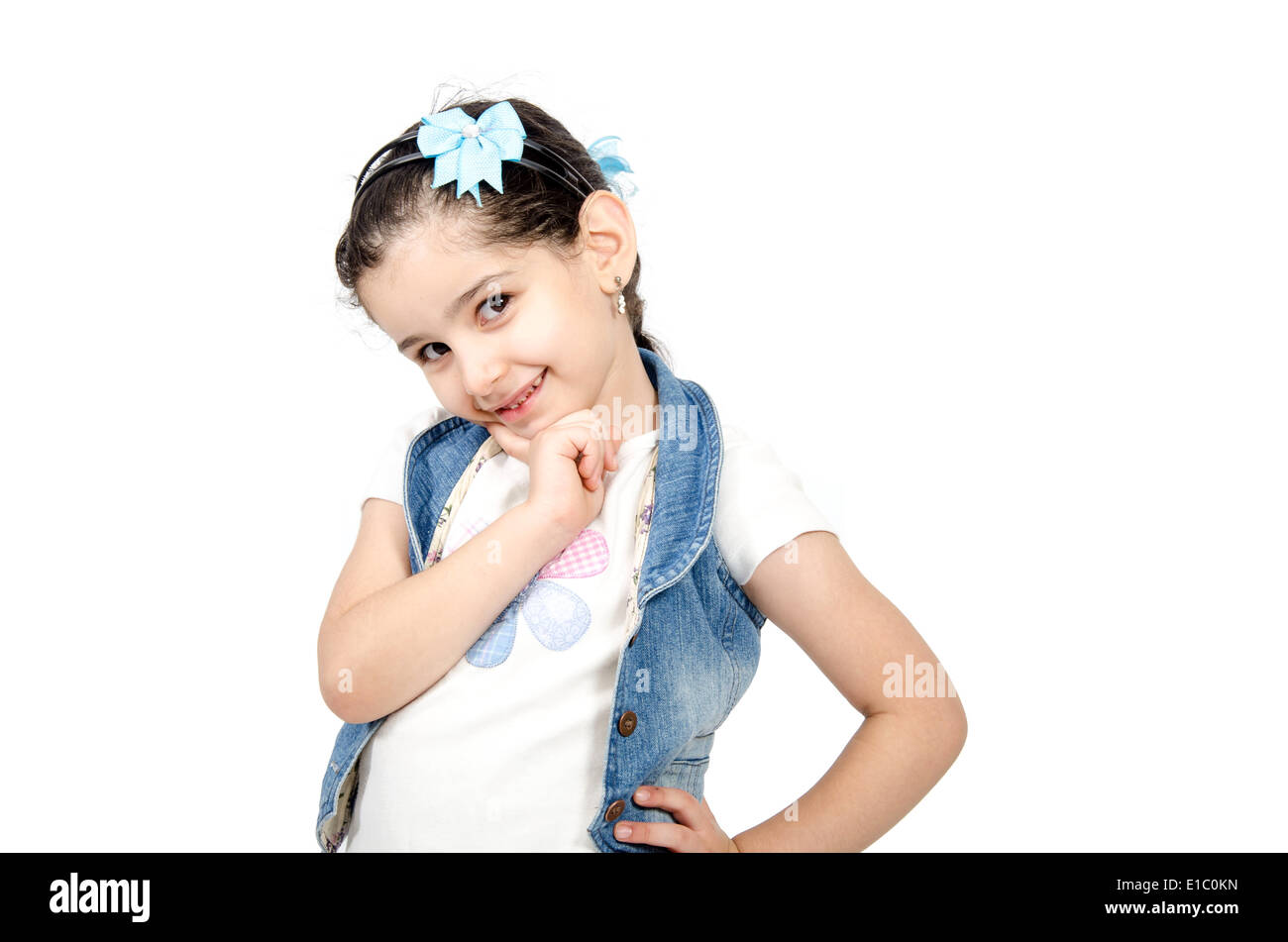 Arab Children play on white background Stock Photo - Alamy