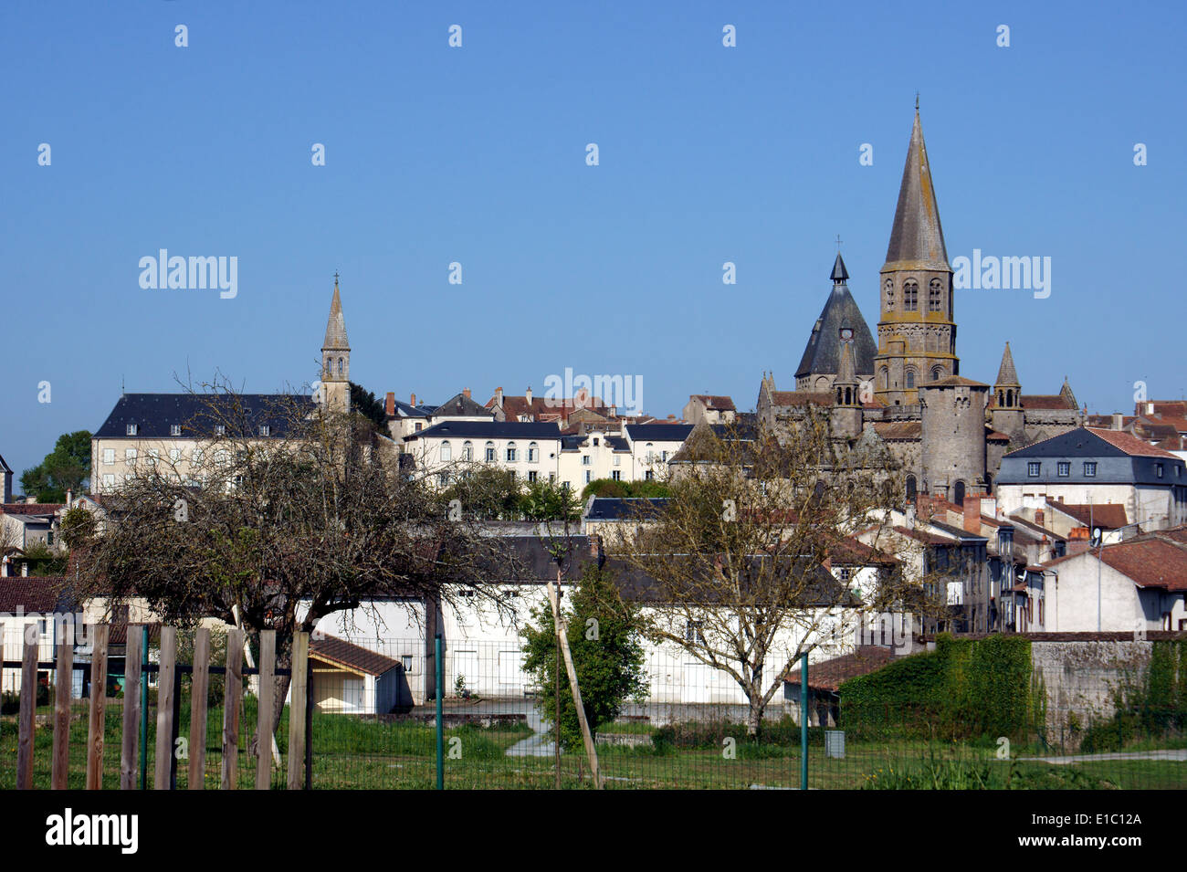 THE TOWN OF LE DORAT Stock Photo - Alamy