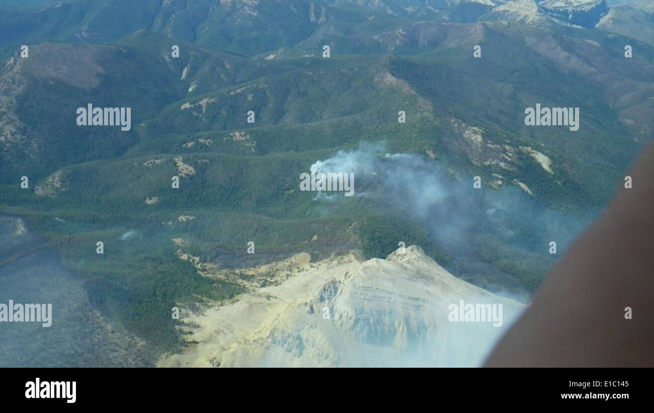 Ellis Creek part of the Elbow Pass Fire 9-18-2012 Stock Photo - Alamy