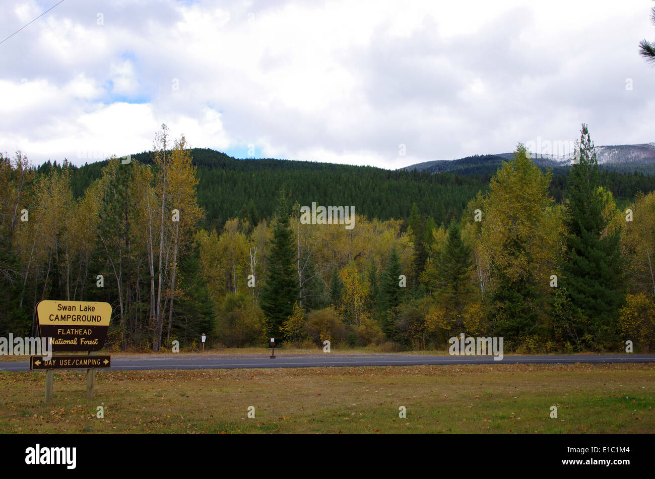 Fall colors at Swan Lake RD on October 3, 2012, capture the vibrant ...