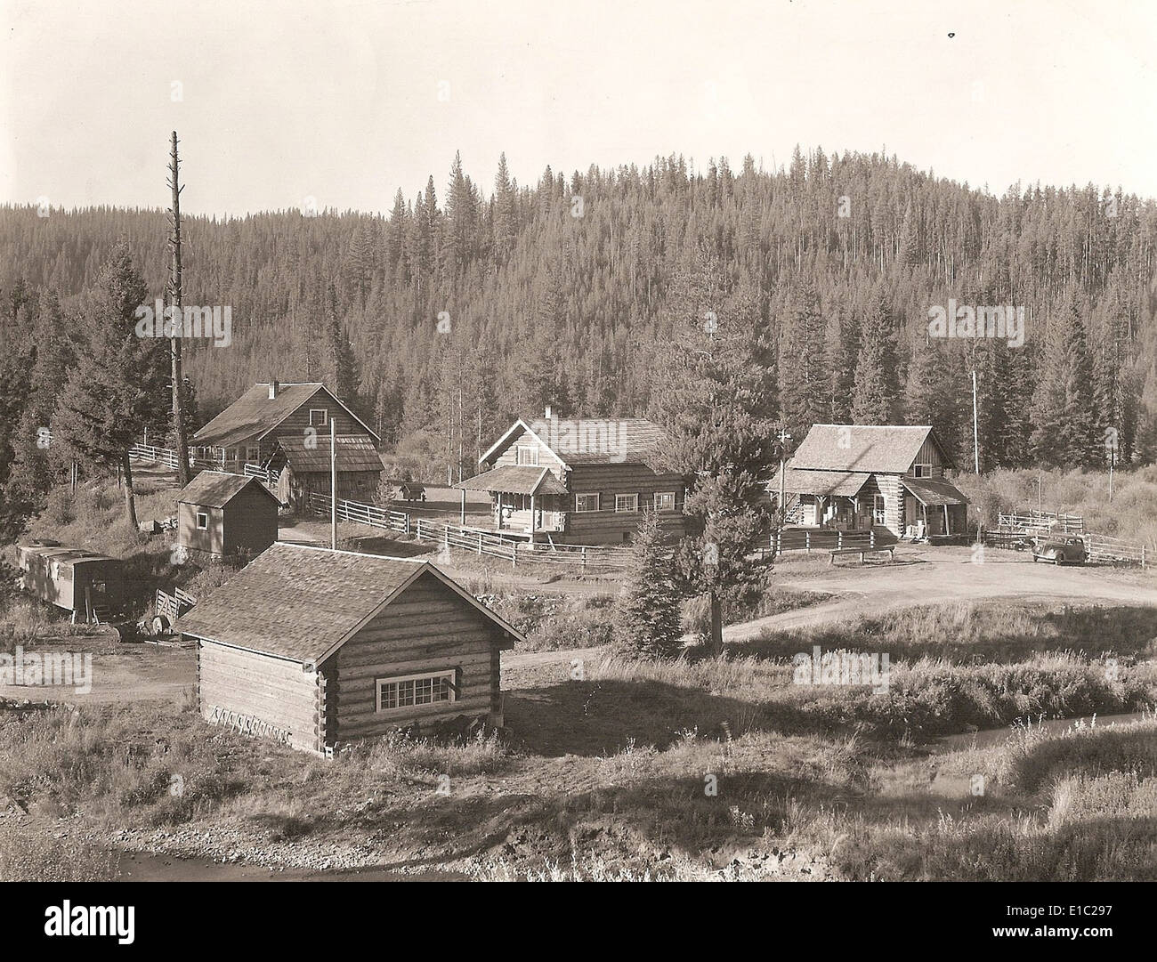 The Red River Ranger Station, located in the U.S. Forest Service ...