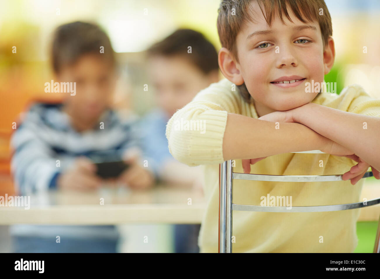 Cute smiling youthful boy hi-res stock photography and images - Alamy