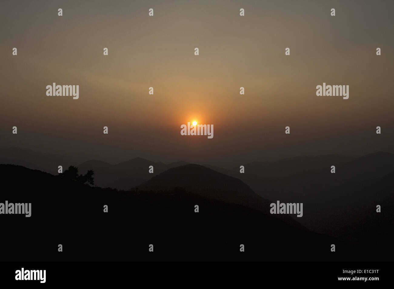 Beautiful sunset. Chorla Ghats, Goa, India Stock Photo - Alamy