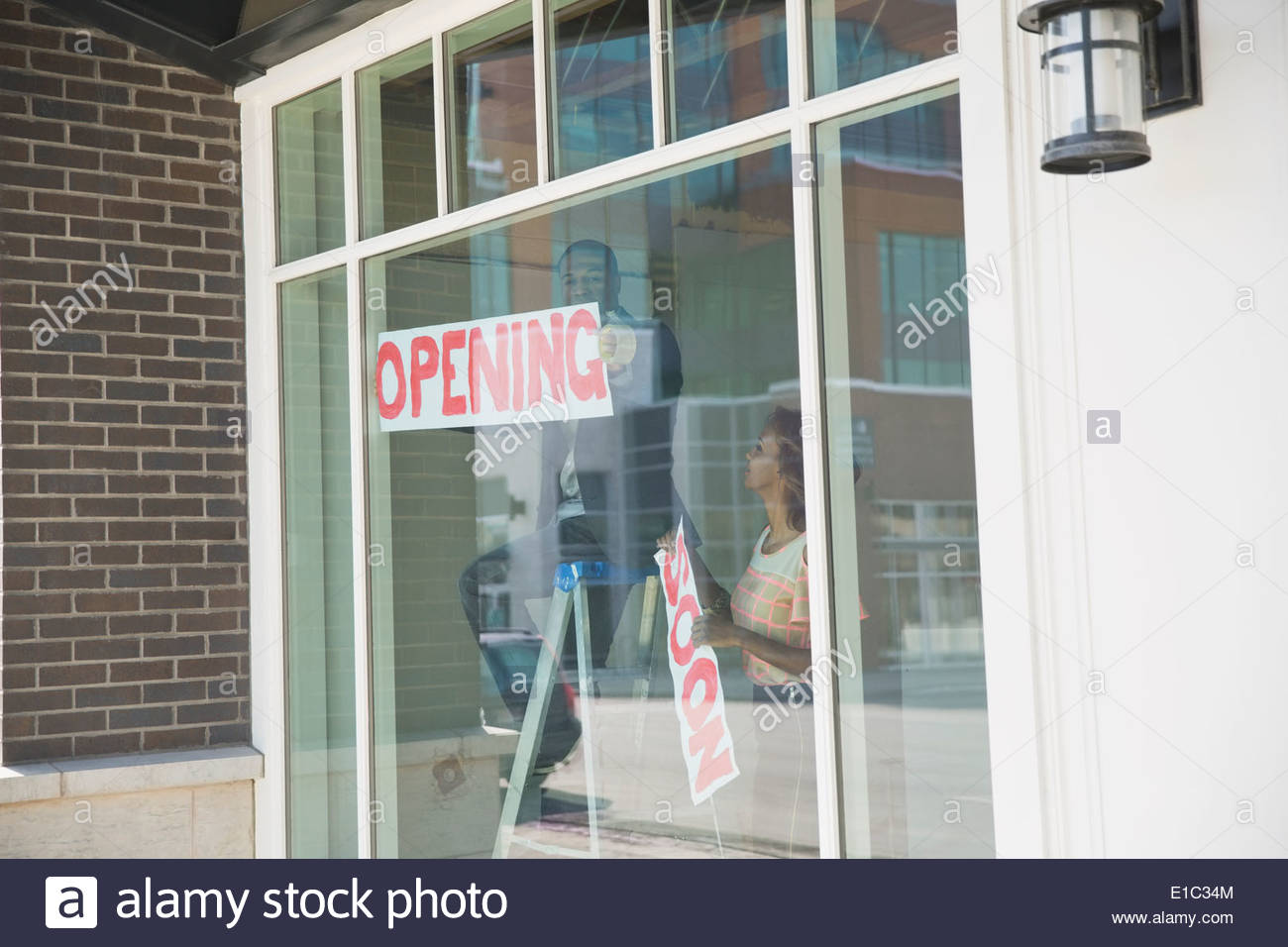 Opening Soon Store Sign Stock Photos & Opening Soon Store Sign Stock ...