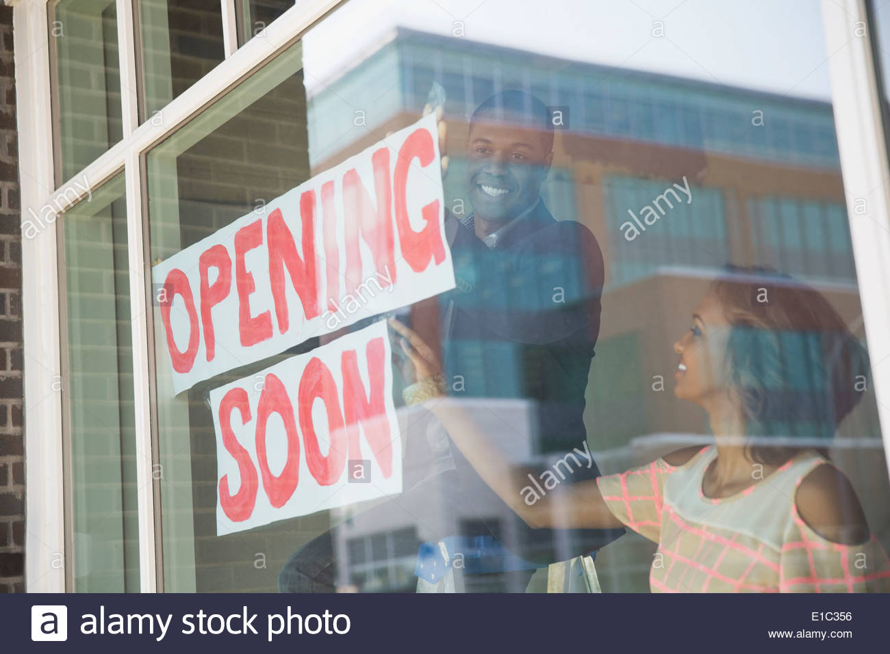 Opening sign hi-res stock photography and images - Alamy