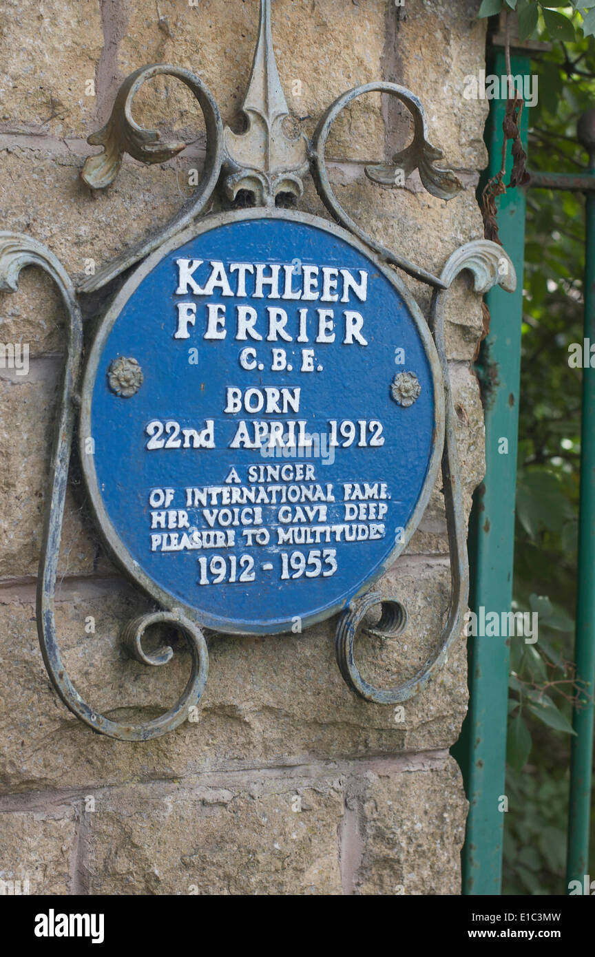 Opera singer Kathleen Ferrier memorial Stock Photo - Alamy