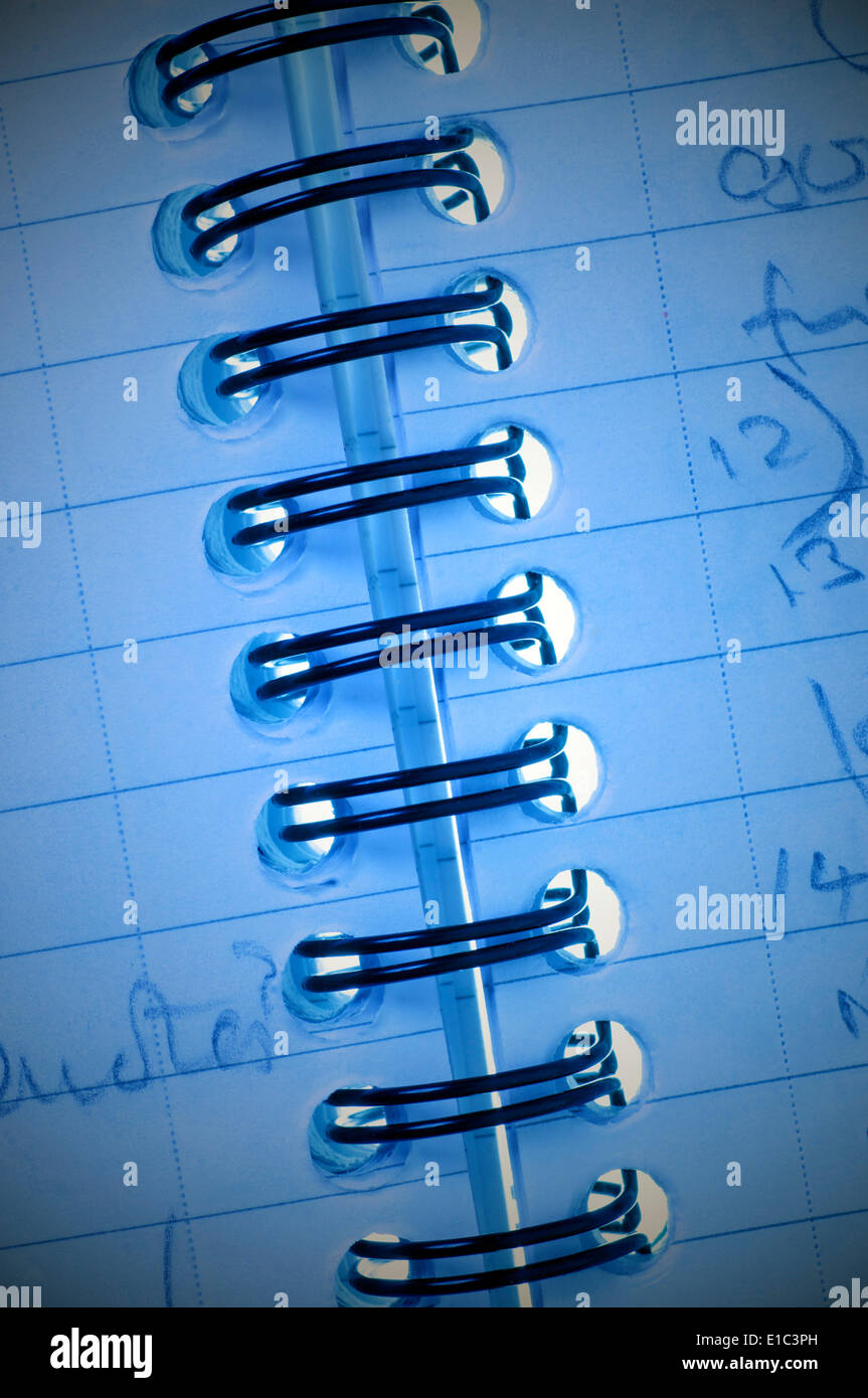 Open notebook close up hi-res stock photography and images - Alamy