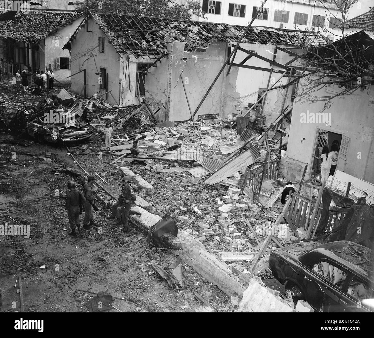 Vietnam War, at 5:55 p.m. on December 24, 1964, Viet Cong terrorists ...