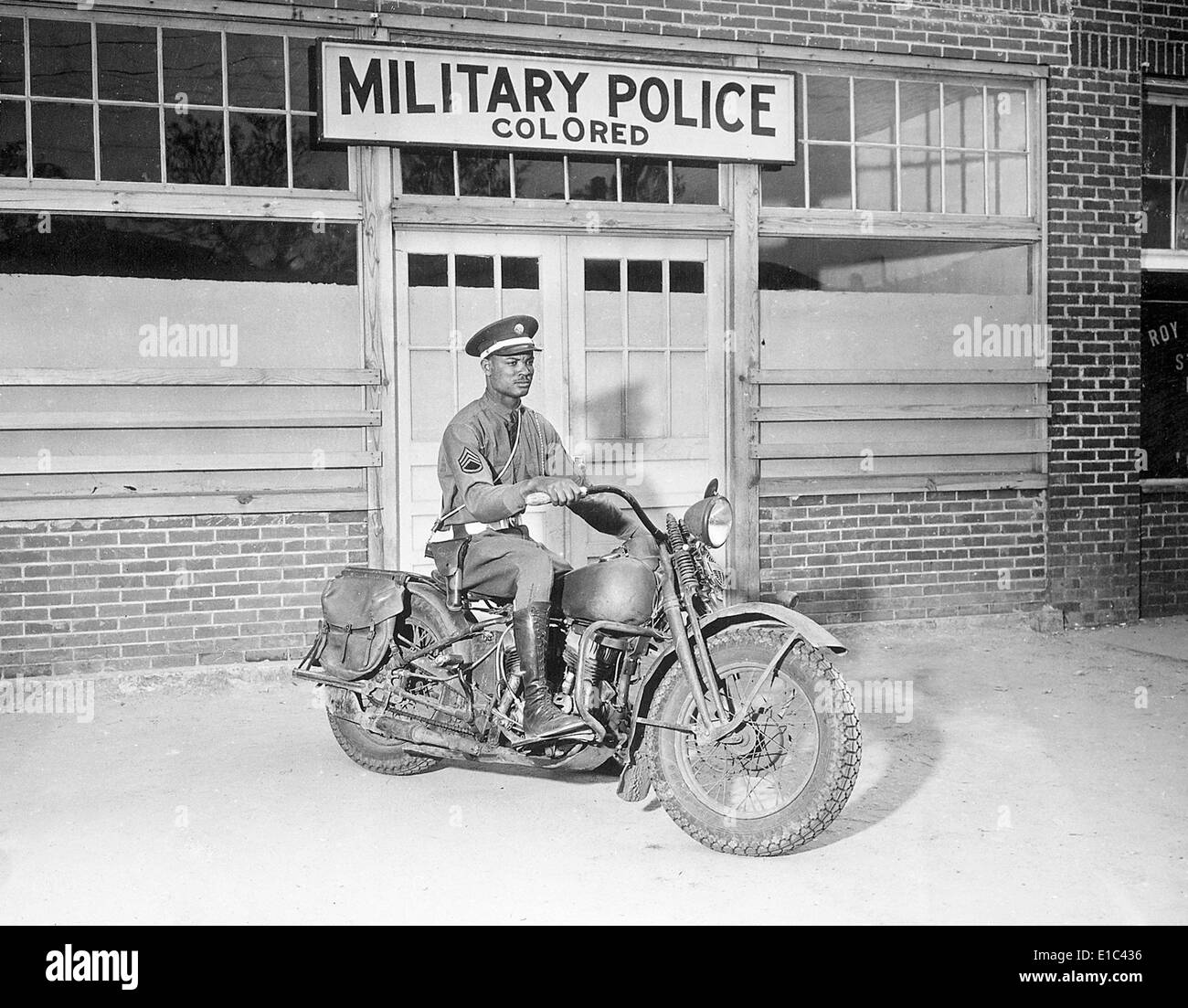 A Military Police officer posed on his motorcycle before making his ...