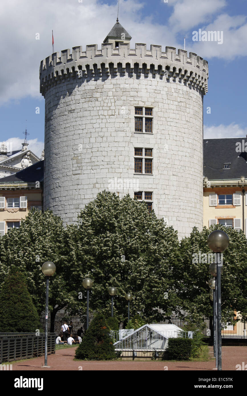 Tower of the castle of Chambery, Savoie, Auvergne Rhone Alpes, France ...