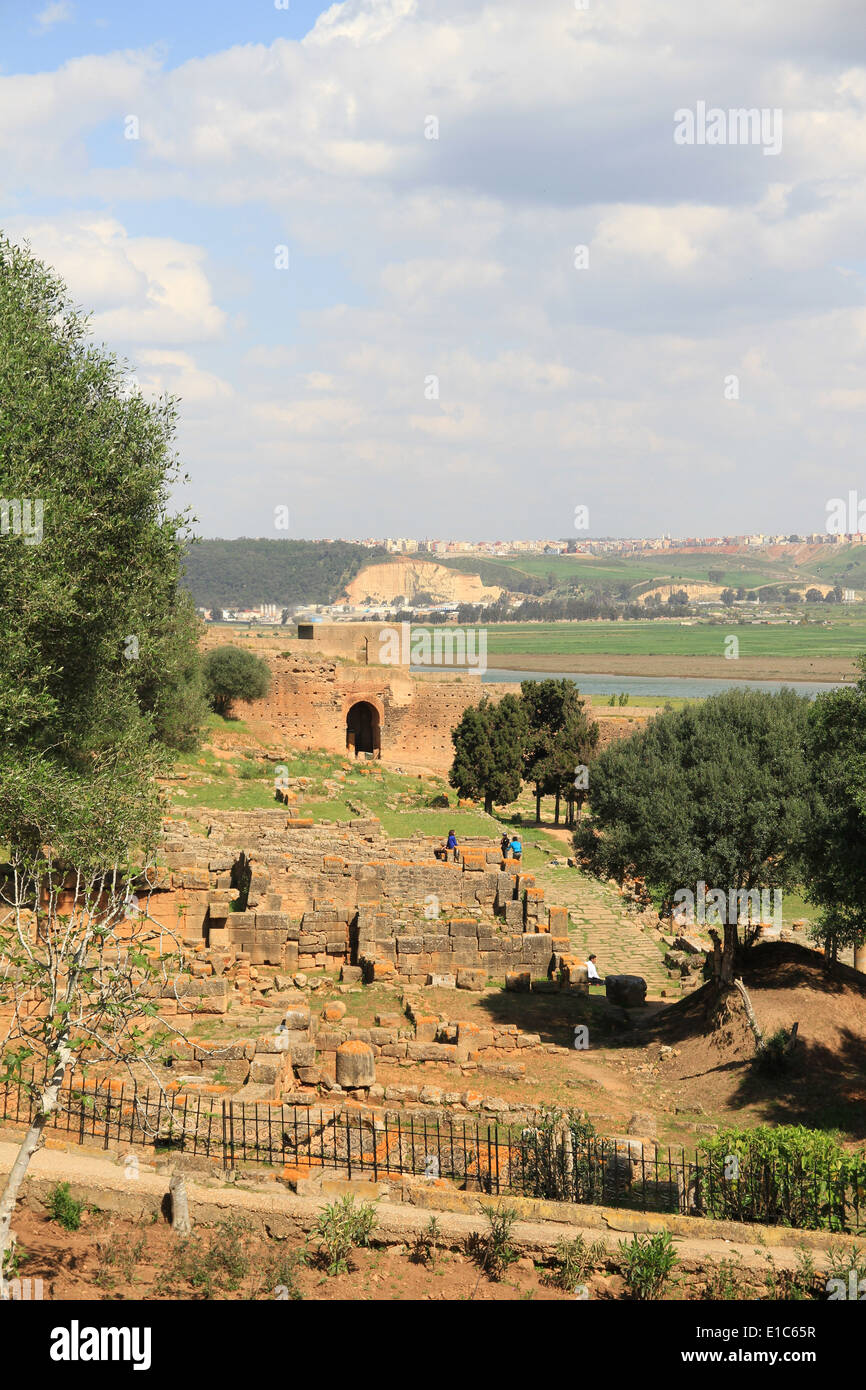 Chellah is a necropolis and complex of ancient Roman and medieval ruins ...