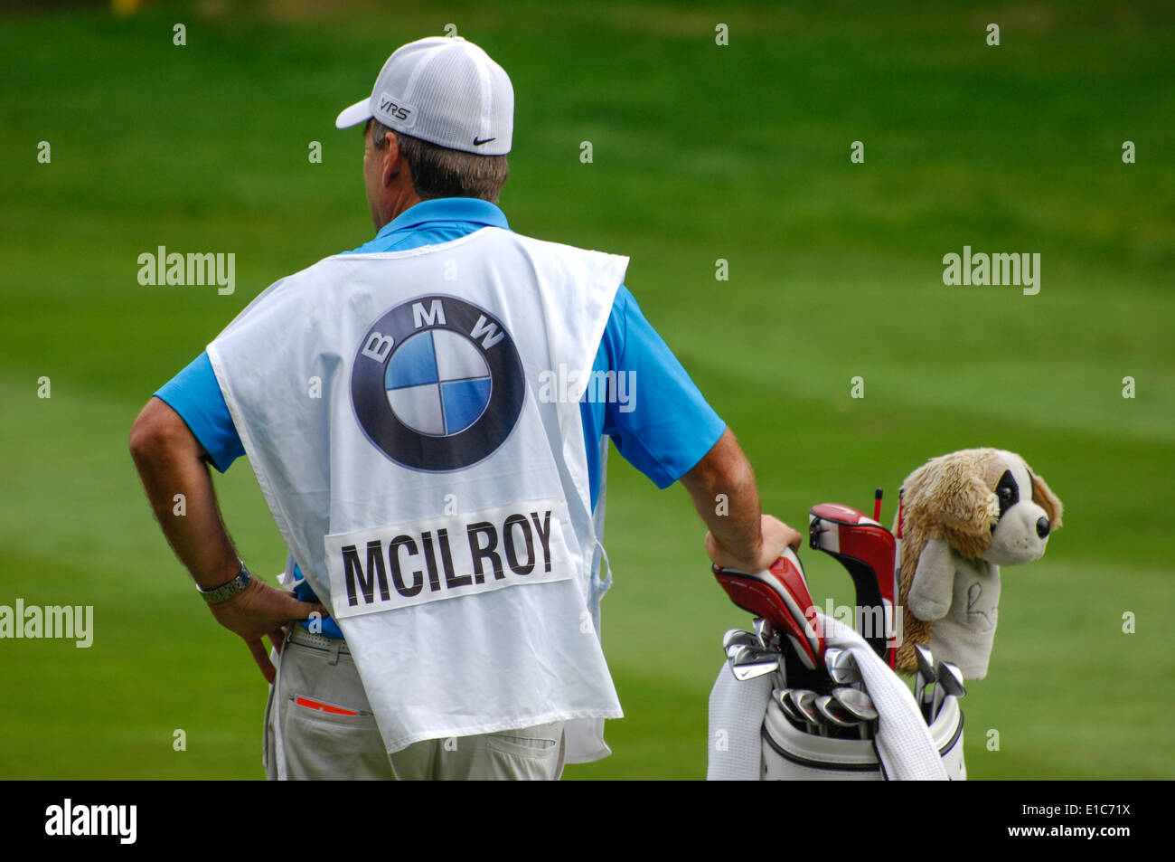 Rory Mcilroy caddie at Wentworth Golf Club Stock Photo - Alamy