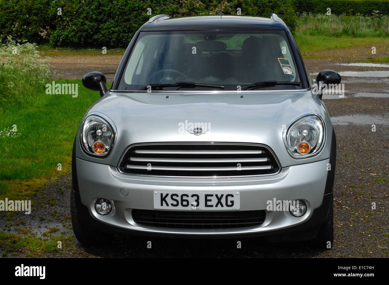 Mini cooper car silver hi-res stock photography and images - Alamy