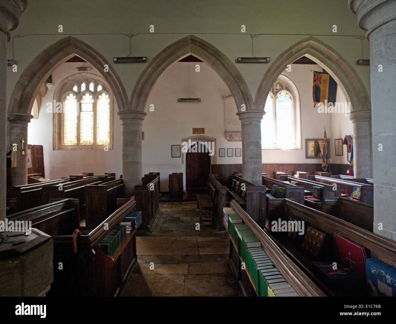 The interior of the Church of the blessed Virgin Mary in Singleton ...