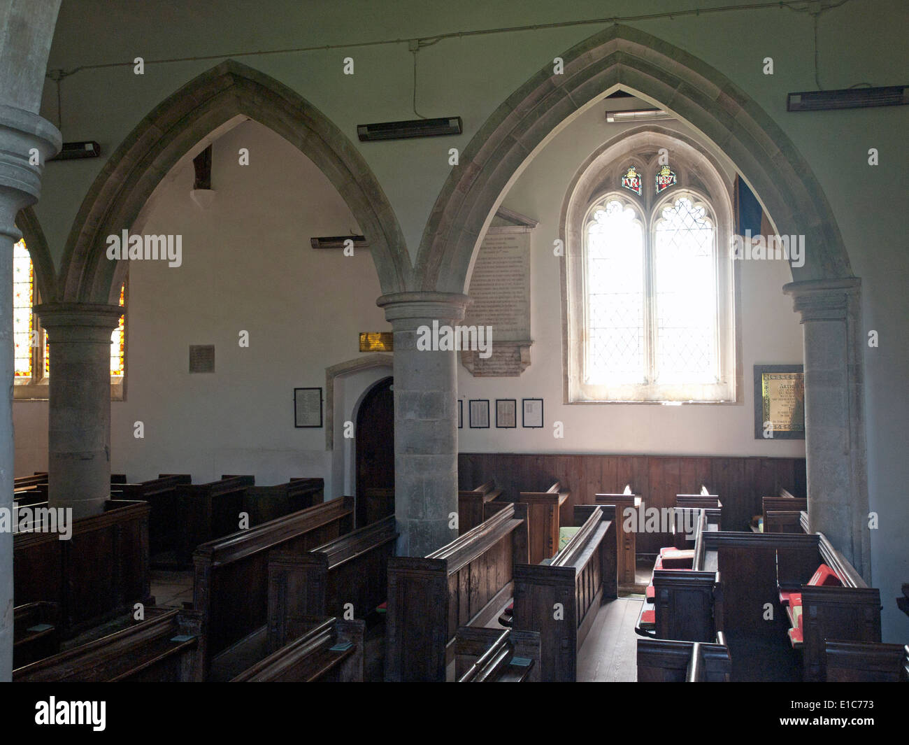 The interior of the Church of the blessed Virgin Mary in Singleton ...