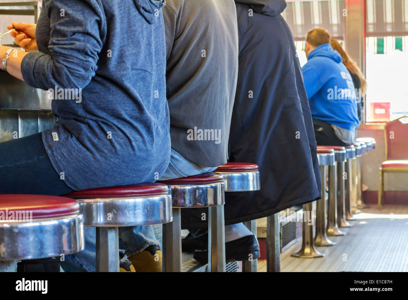 Diner Stools Men High Resolution Stock Photography and Images - Alamy