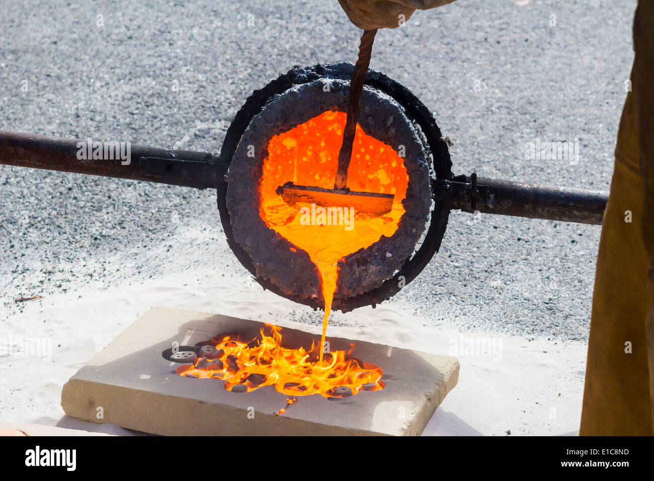 Iron smelting hi-res stock photography and images - Alamy