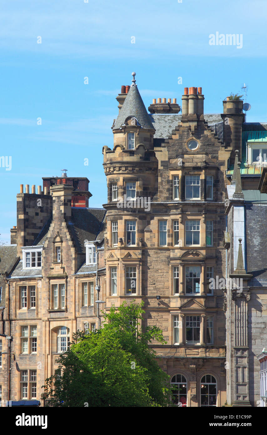 UK, Scotland, Edinburgh, Cockburn Street, historic architecture Stock ...