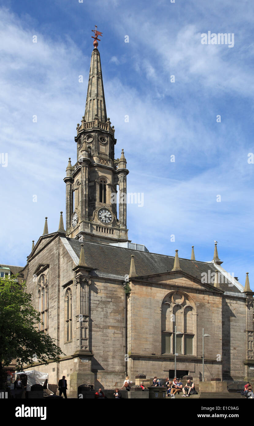 UK, Scotland, Edinburgh, Hunter Square, Tron Church Stock Photo - Alamy