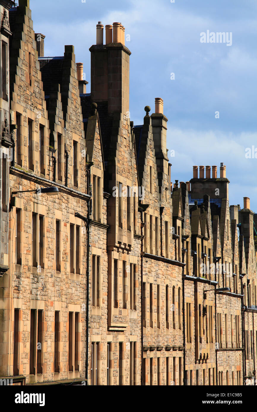 UK, Scotland, Edinburgh, typical traditional architecture Stock Photo ...