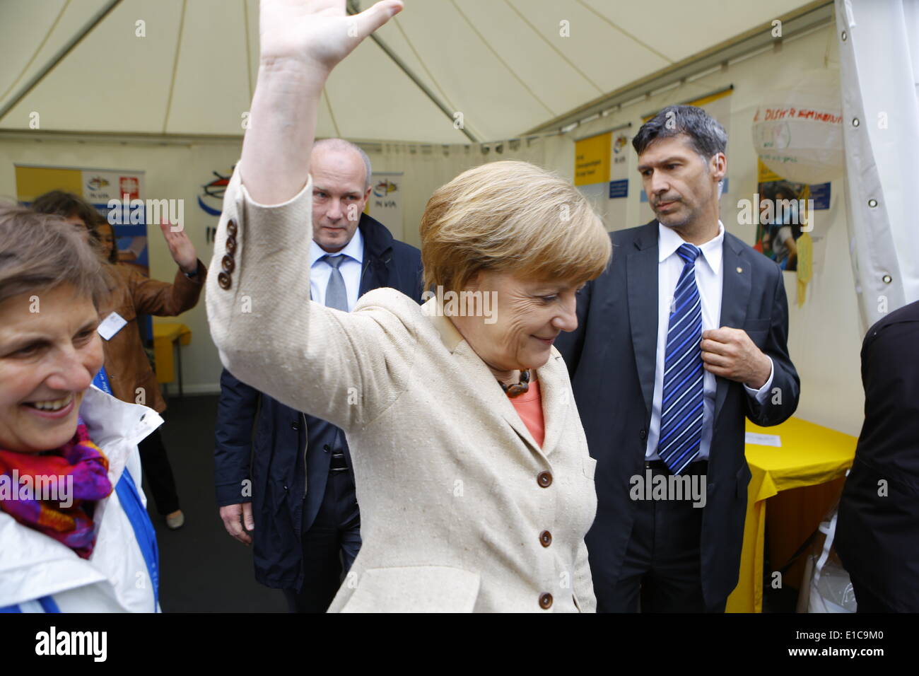 Regensburg, Germany. 30th May 2014. The German Chancellor Angela Merkel ...