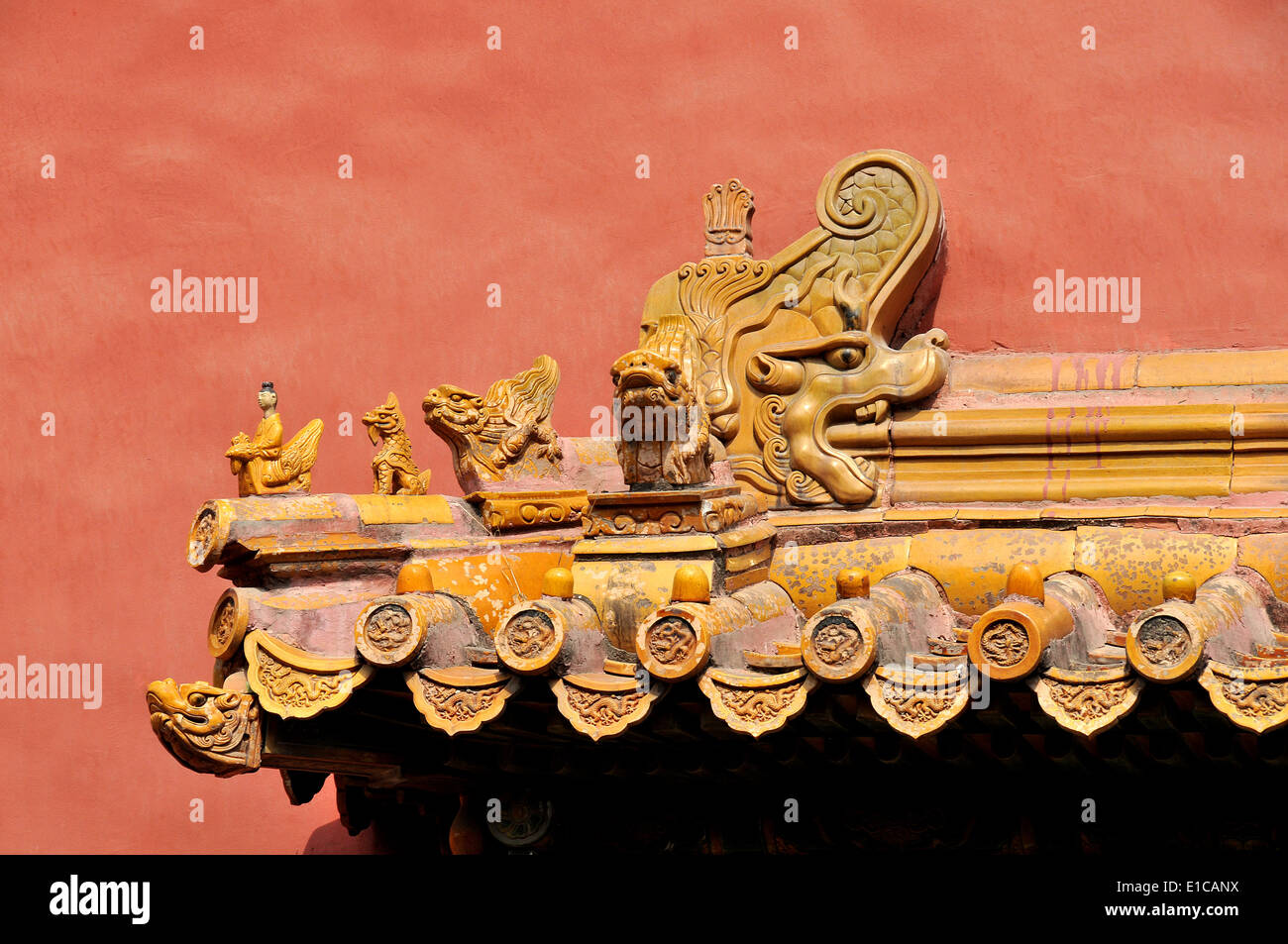 lintels details of a Palace entry of The Forbidden city Beijing China ...