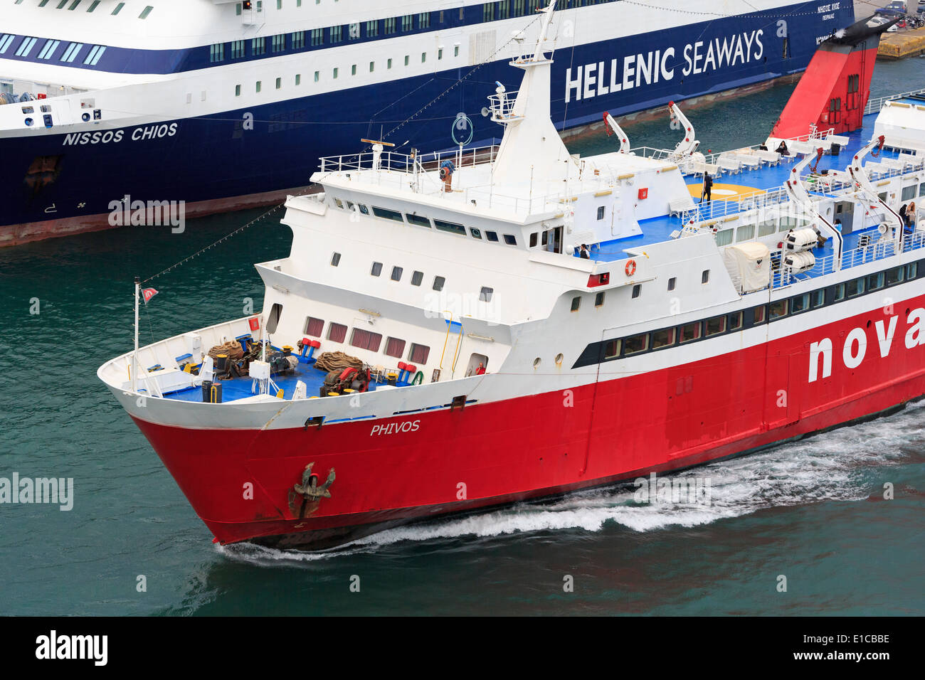 Ferries, Port of Piraeus, Athens, Greece, Europe Stock Photo - Alamy