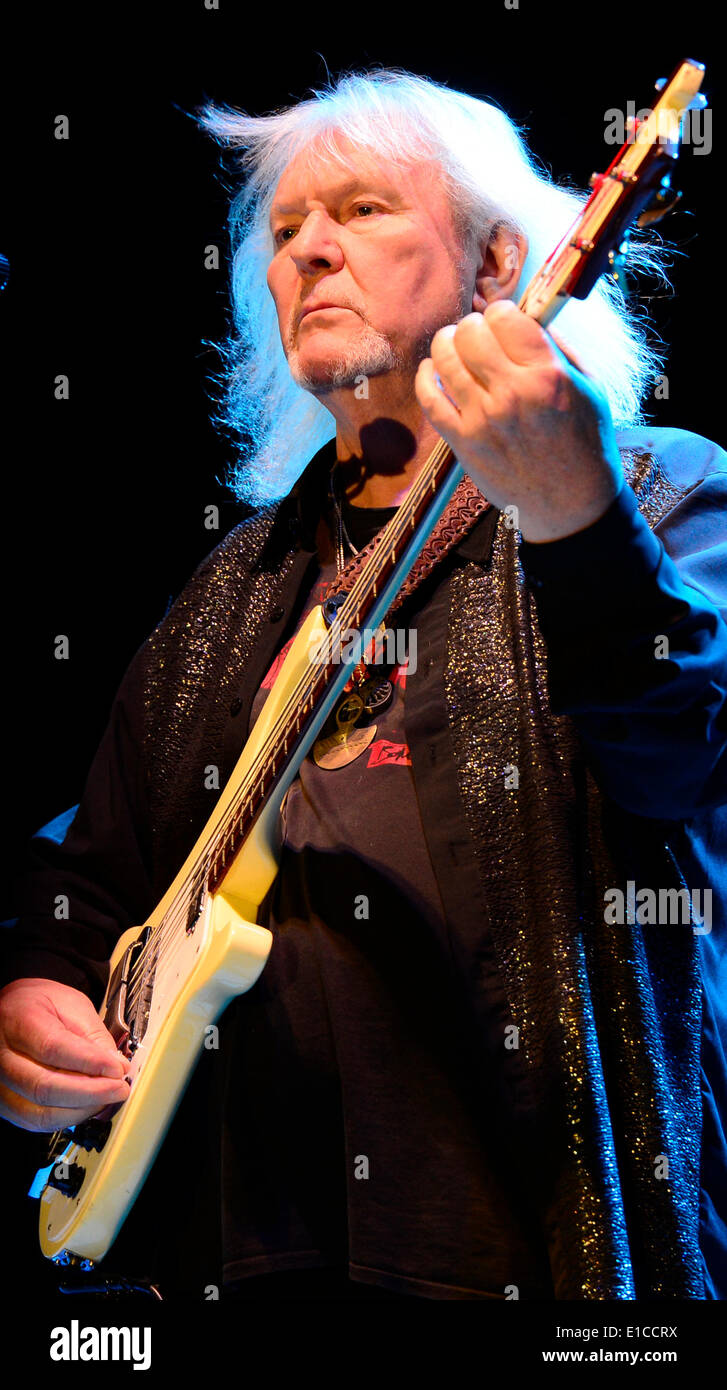 Prague, Czech Republic. 30th May 2014. Bassist of the British group Yes ...