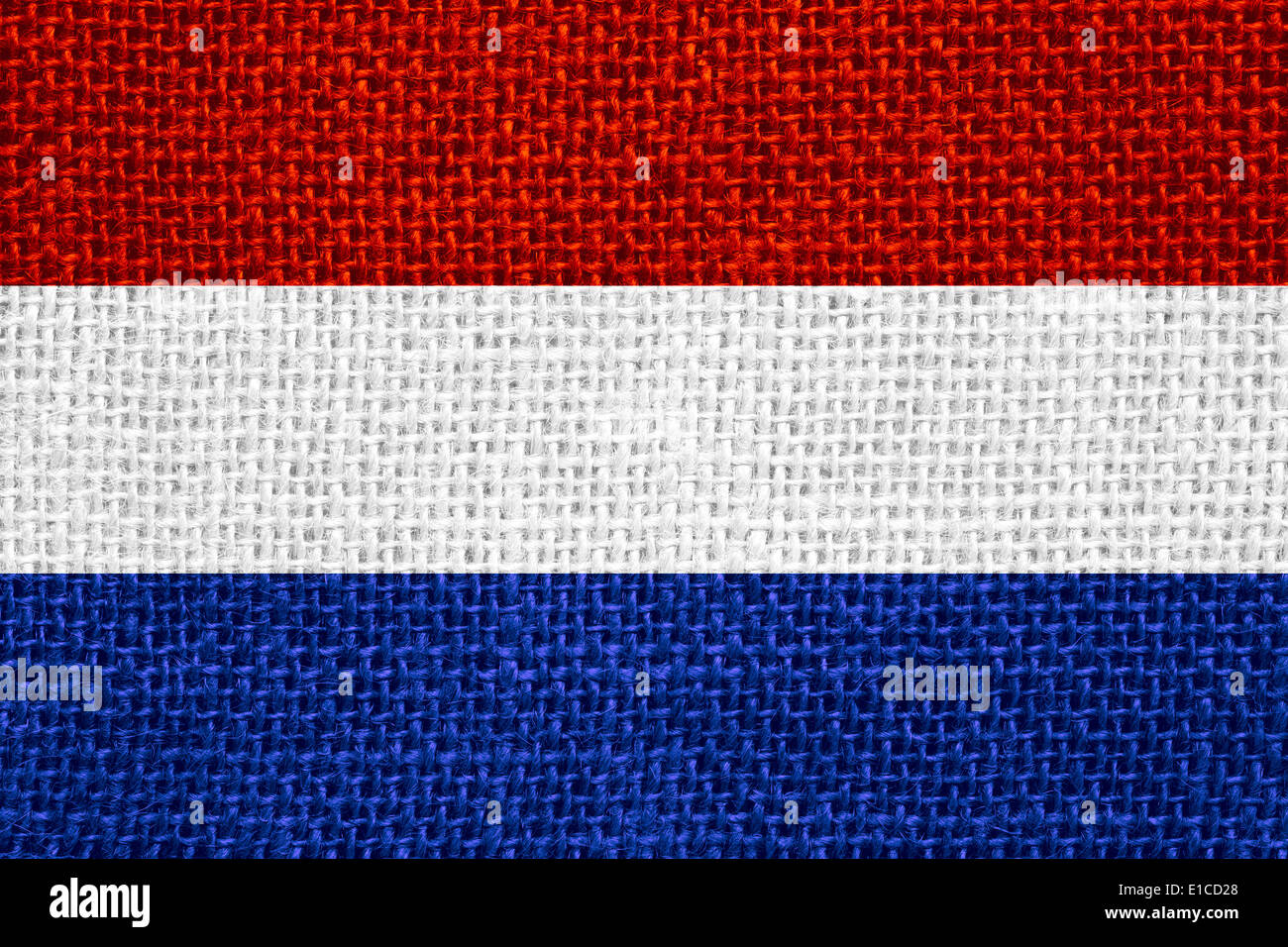 flag of Holland or Dutch banner on linen background Stock Photo - Alamy