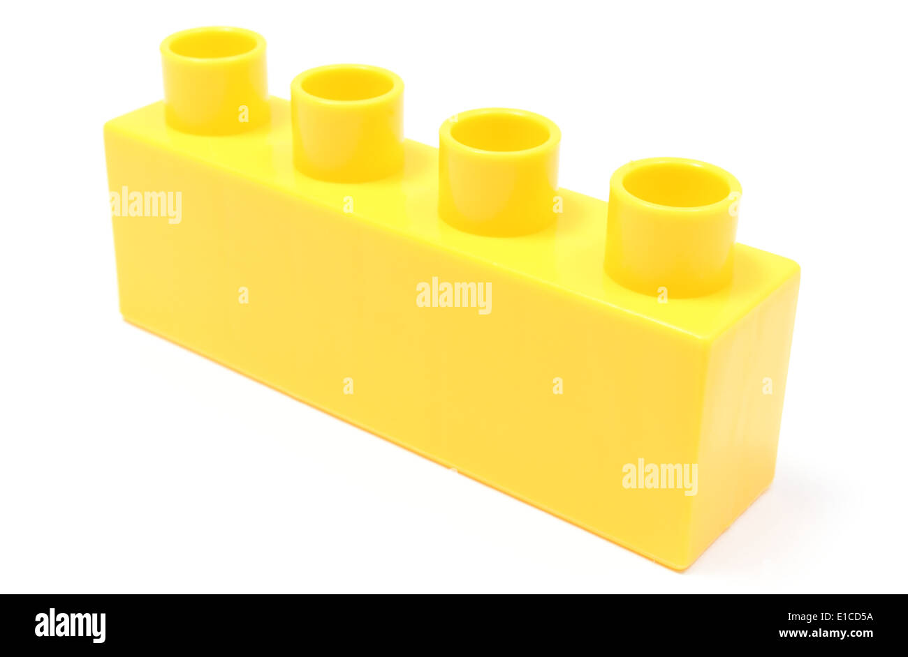 Closeup of yellow building block, building blocks for children ...