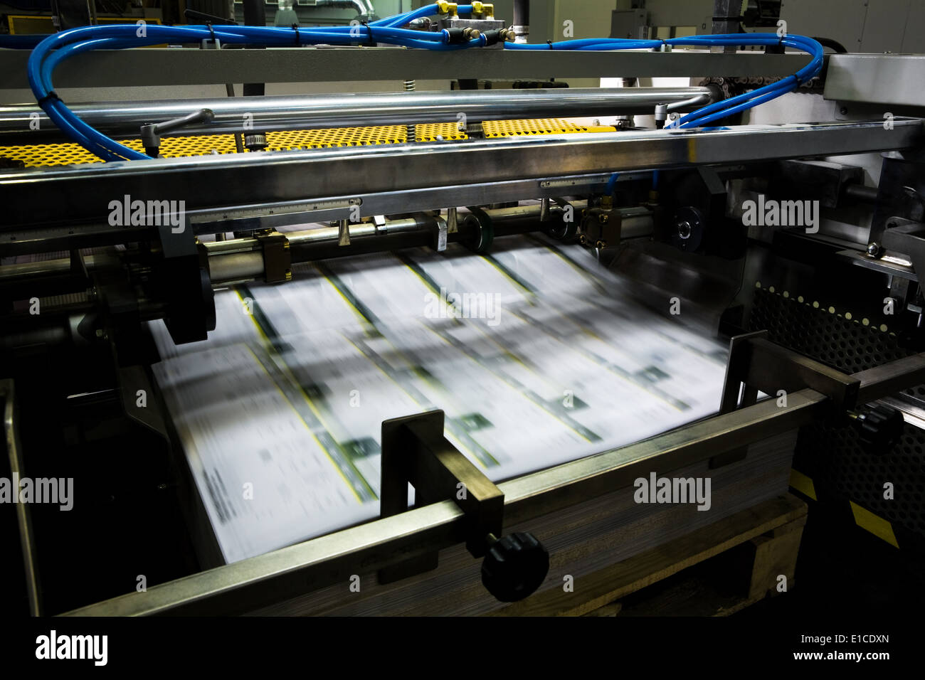 Polygraphic process in a modern printing house Stock Photo - Alamy