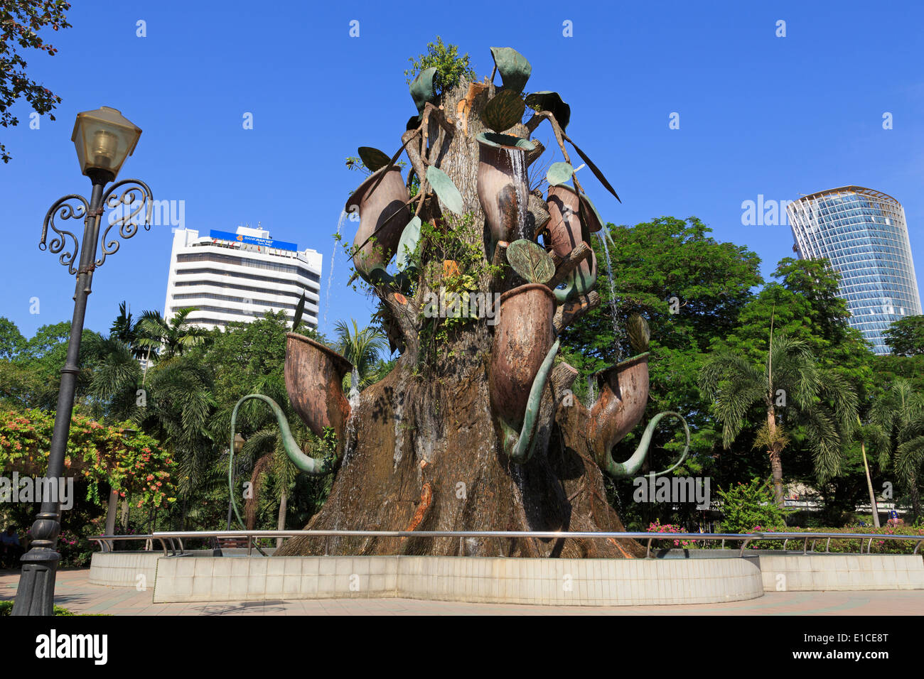 Fountain Sculpture in Medeka Square,Kuala Lumpur,Malaysia,Asia Stock ...