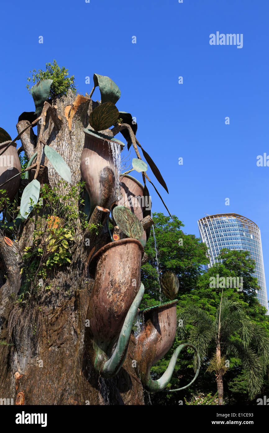 Fountain Sculpture in Medeka Square,Kuala Lumpur,Malaysia,Asia Stock ...