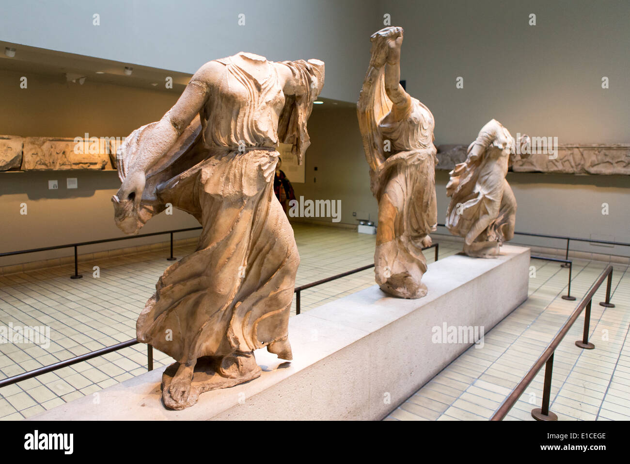 Three nereids from the nereid monument xanthos hi-res stock photography ...