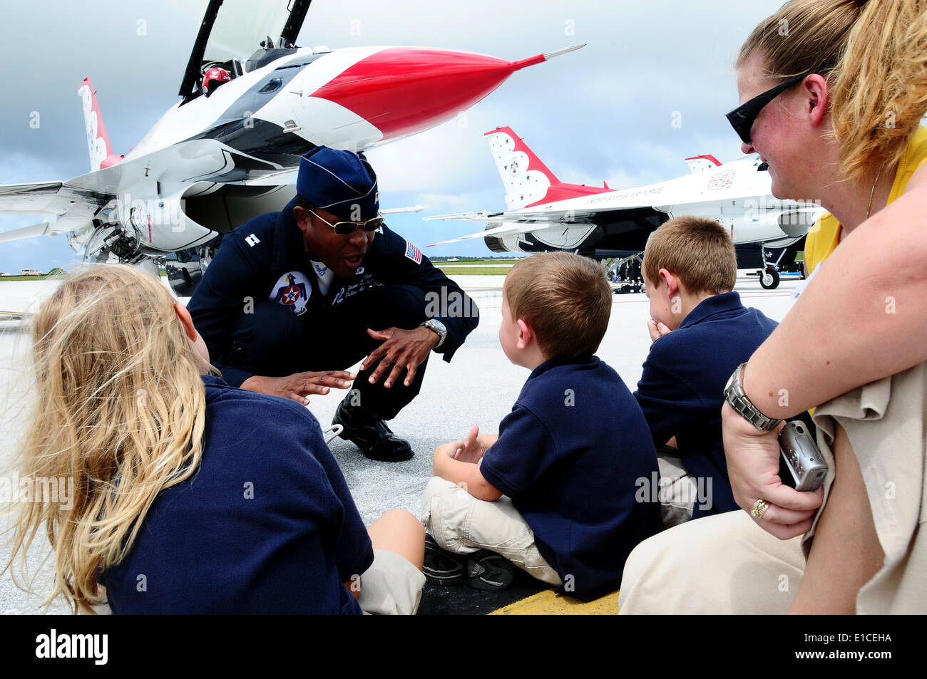 Public affairs officer with the air force aerial demonstration squadron ...