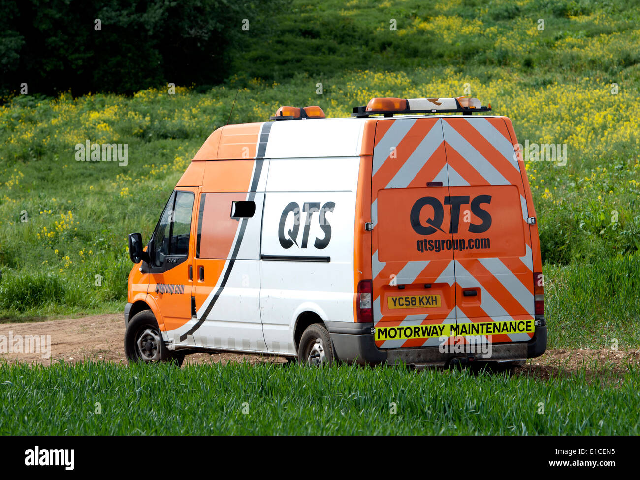 QTS Group van Stock Photo - Alamy