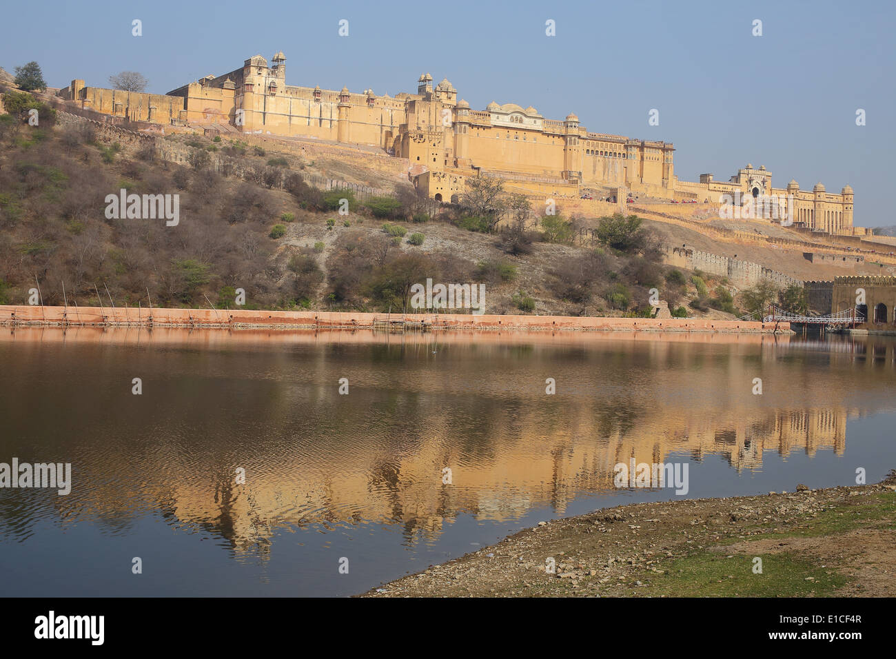 Amber Fort and its reflection Stock Photo - Alamy