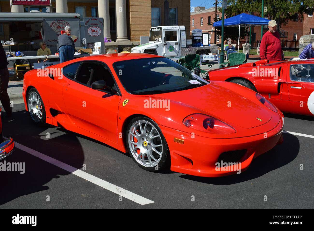 A Ferrari on display at a car show Stock Photo - Alamy