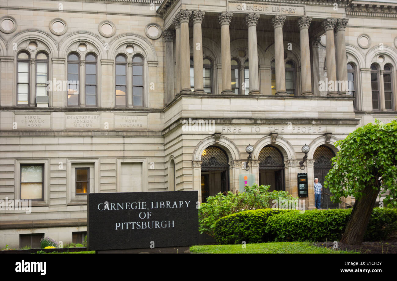 Carnegie library in Pittsburgh PA Stock Photo - Alamy