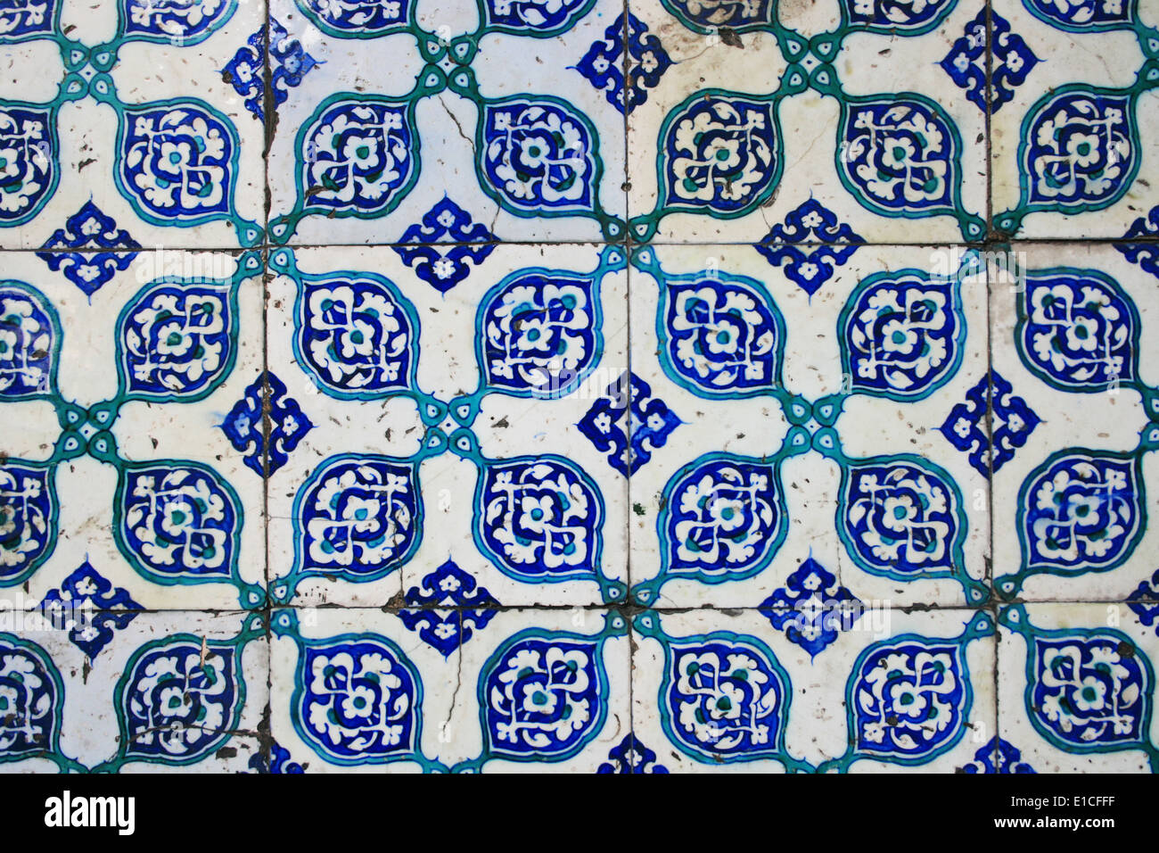 Old Wall Tiles of Yeni Mosque in Istanbul Stock Photo - Alamy