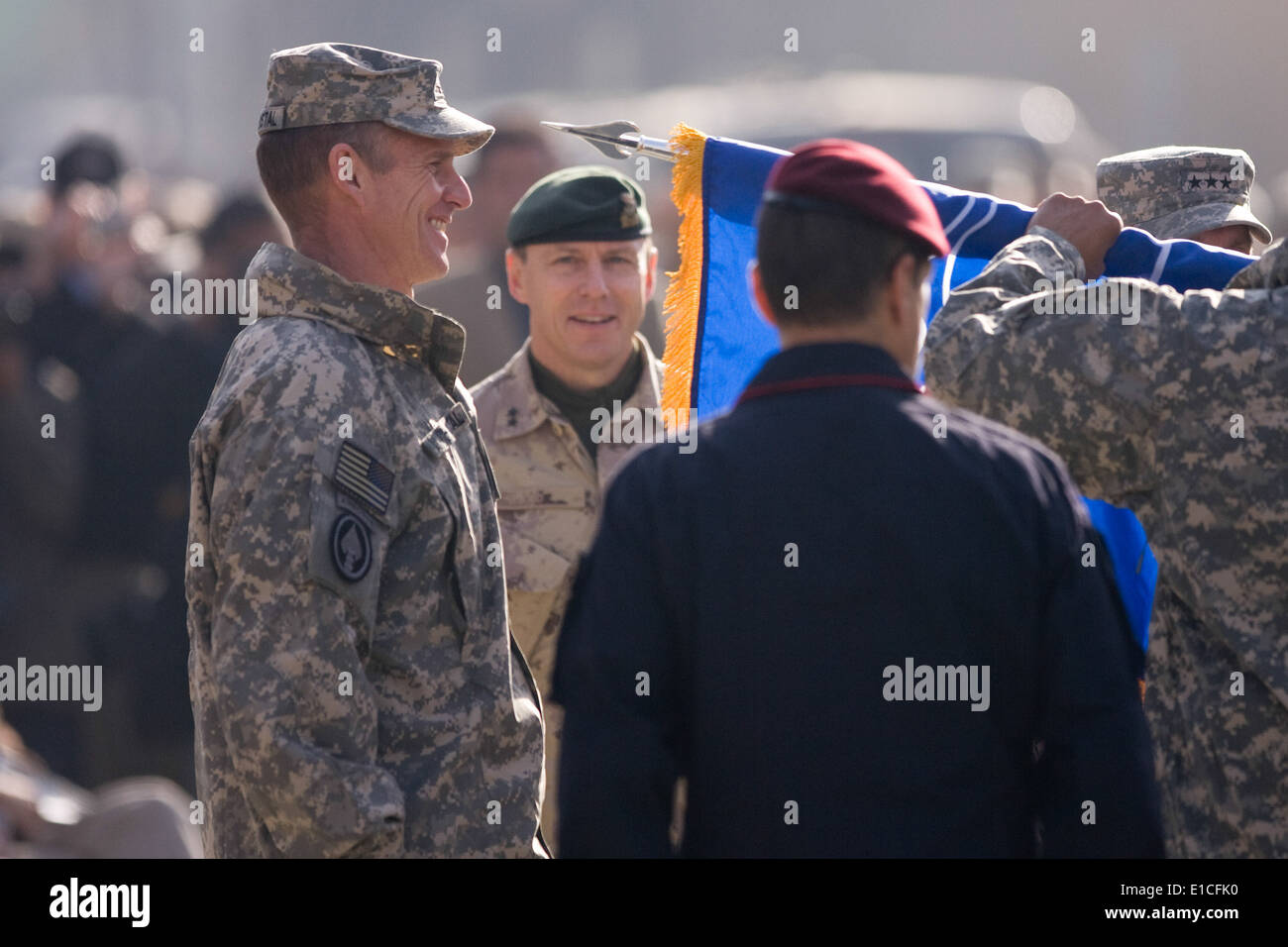 U.S. Army Gen. Stanley McChrystal, left, the commander of International ...