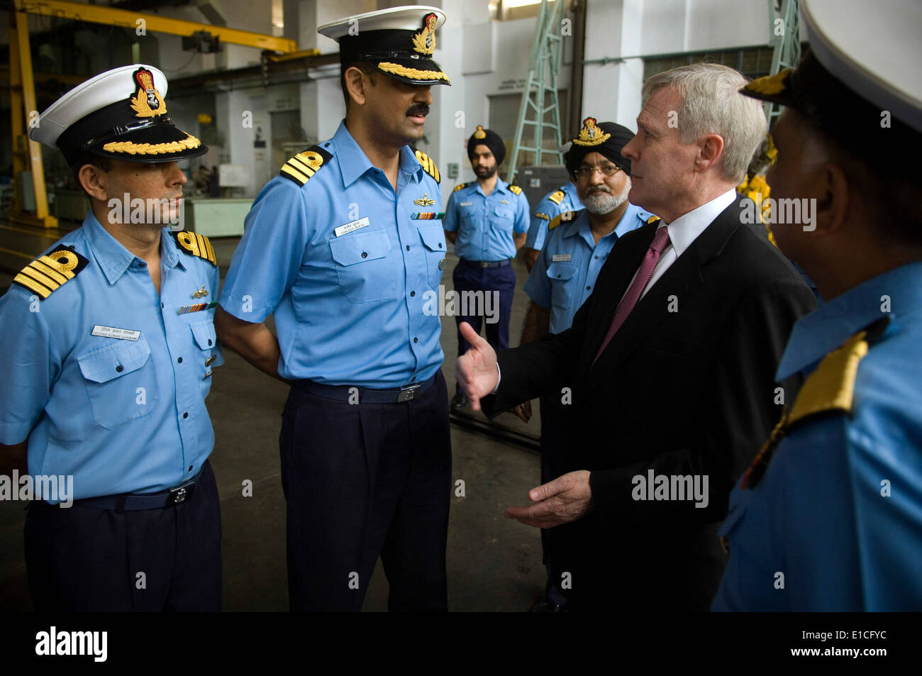Secretary of the Navy Ray Mabus tours Naval Dockyard Mumbai and Western ...