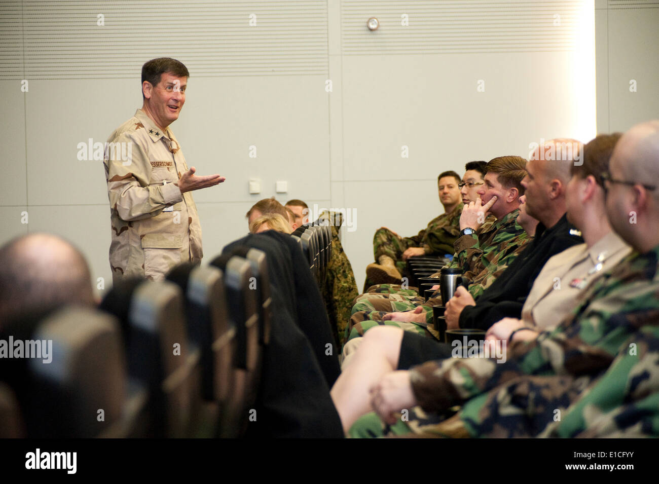Deputy Commander of Navy Reserve Force Rear Adm. John Messerschmidt ...
