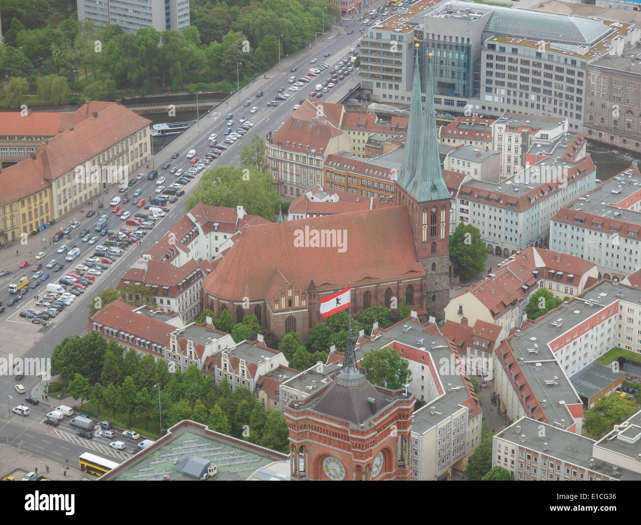 Aerial view of the city of Berlin in Germany Stock Photo - Alamy