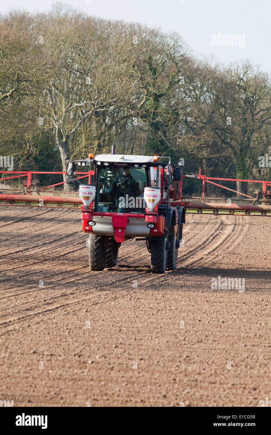 Calthorpe Farm, Ingham, Norwich. Norfolk. Selfpropelled Sprayer about ...
