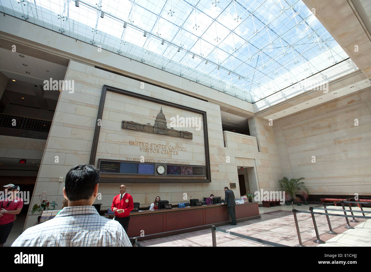 lobby of visitors center at Capitol Building in Washington D.C Stock ...