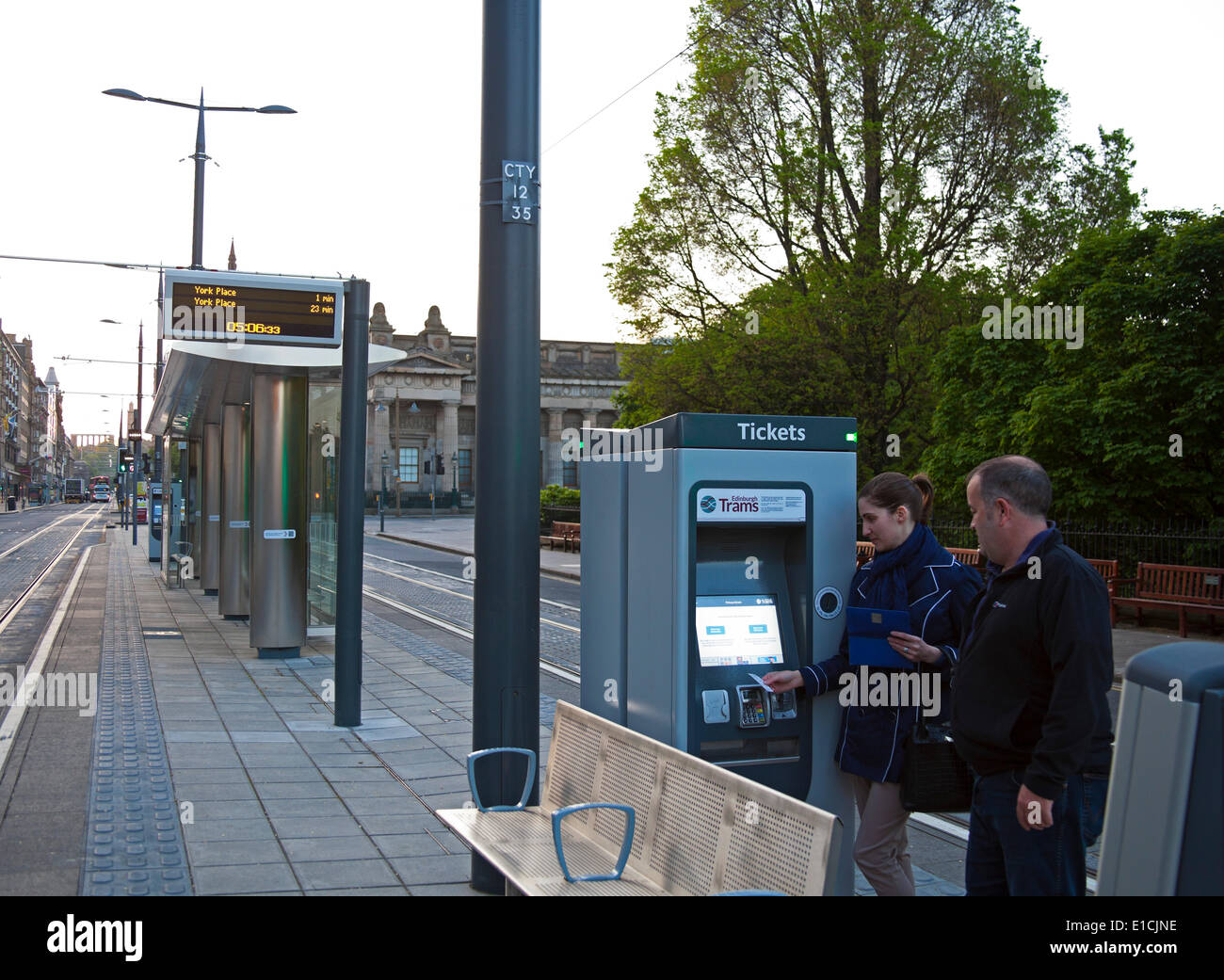 Edinburgh, Scotland, UK. 31st May 2014. Tram Launch in Edinburgh. Ms ...