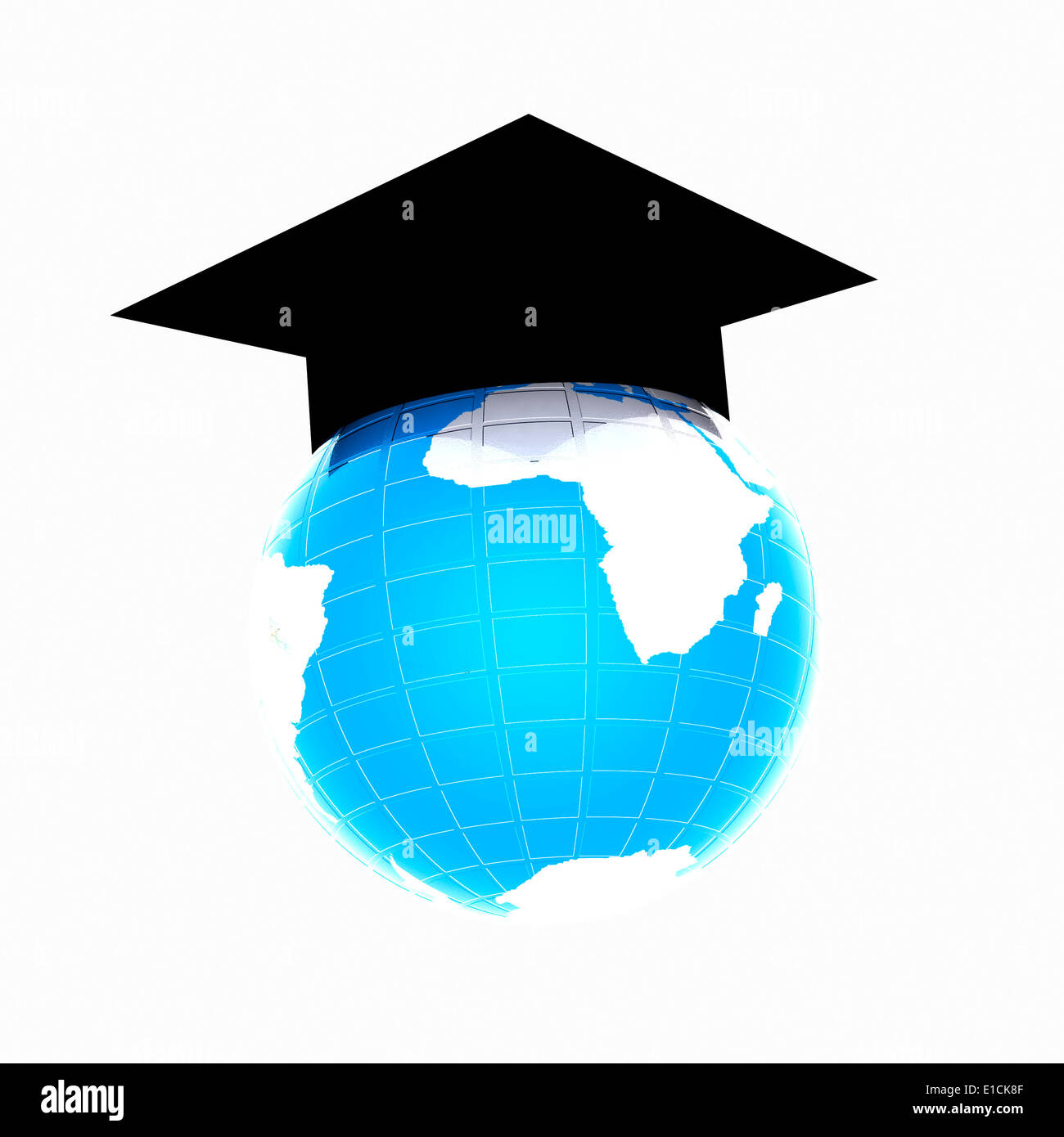 Global Education on a white background Stock Photo - Alamy