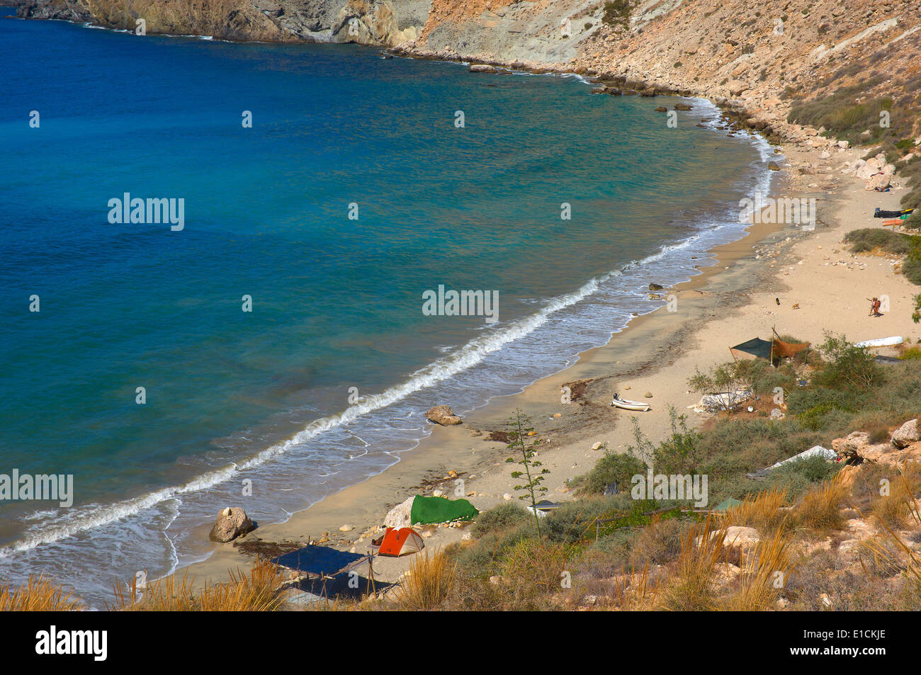 Cabo de Gata, Cala San Pedro, Beach, Biosphere Reserve, Cabo de Gata ...